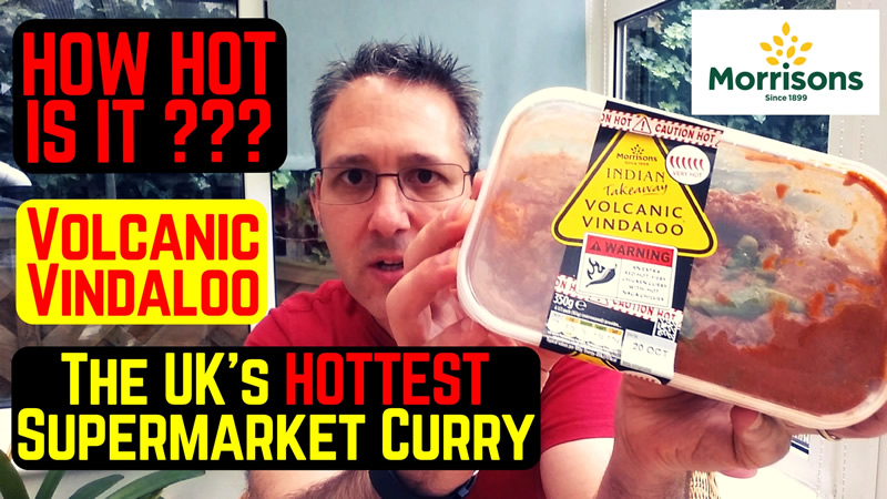 MORRISONS VOLCANIC VINDALOO - UK's HOTTEST SUPERMARKET CURRY? - Bang ...